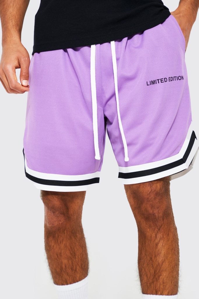 Custom Purple Mesh Shorts for Maximum Comfort and Performance - Bewoda ...